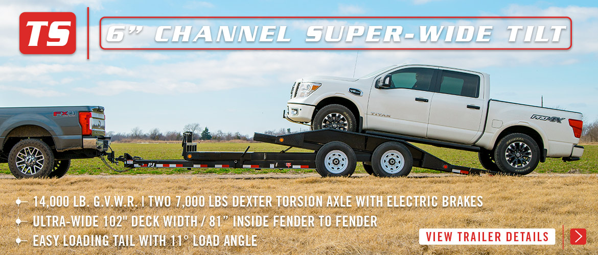 PJ Trailers Dump, Gooseneck, Tilt, Equipment, ATV, & Utility Trailers