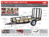 PJ Trailers | 60" Single Axle Channel Utility (U6)